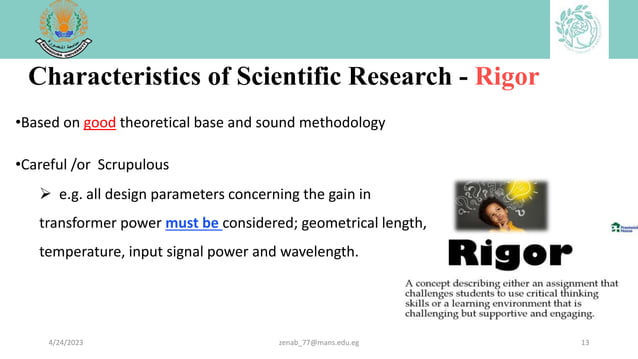 Basics of Scientific Research.ppt | Undergraduate Education | College ...