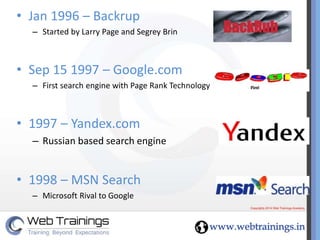 Basics of search engines and algorithms (1) | PDF