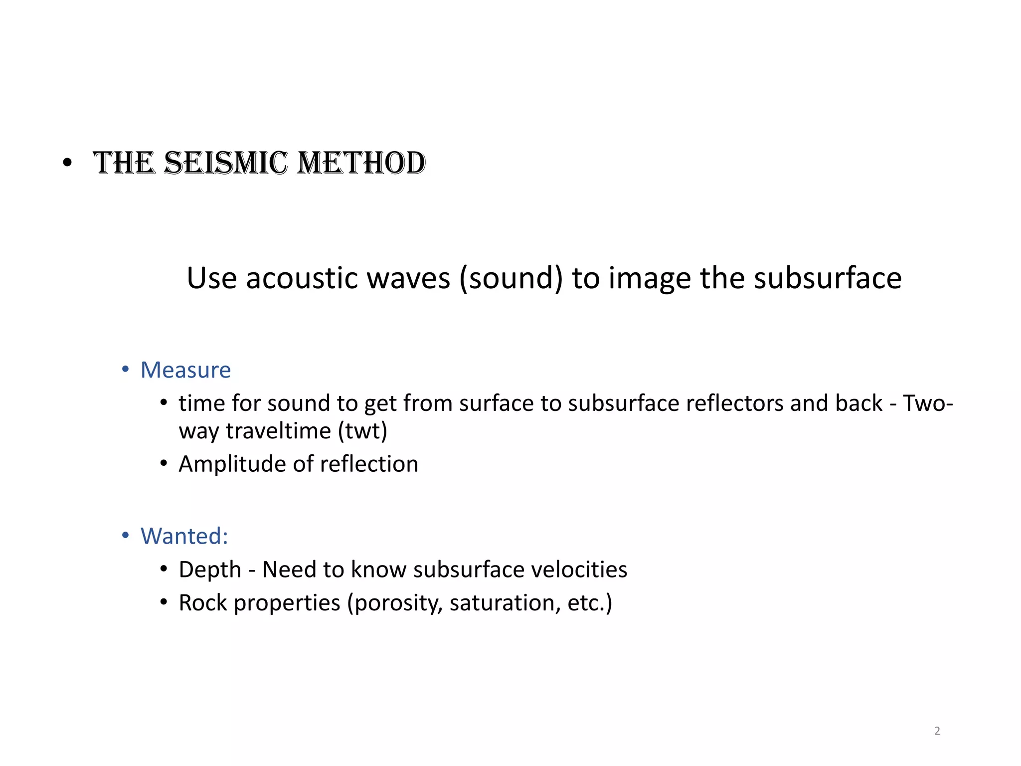 Basics of seismic interpretation | PDF