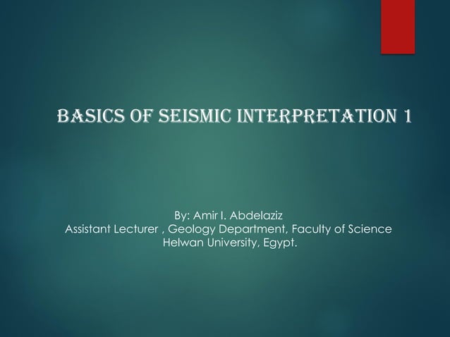 Basics of seismic interpretation | PDF | Geology | Science
