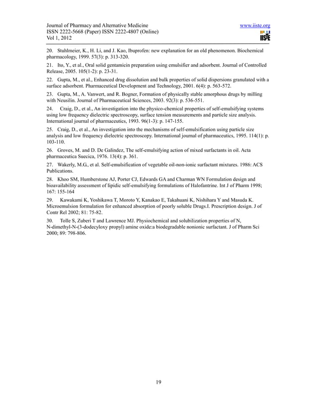 Basics of self micro emulsifying drug delivery system | PDF | Skin Care ...