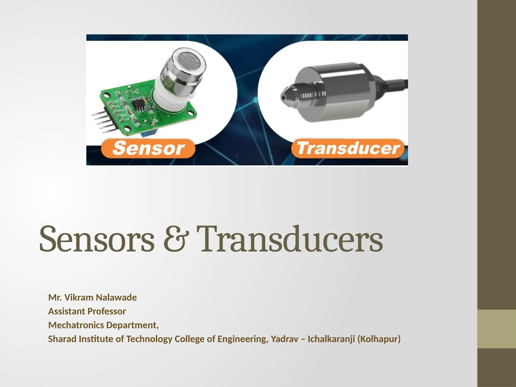 Basics of Sensors and Transducers. pptx | PPTX