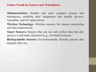 Basics of Sensors and Transducers. pptx | PPTX