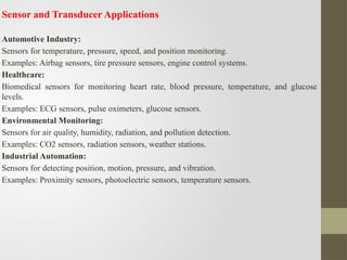 Basics of Sensors and Transducers. pptx | PPTX