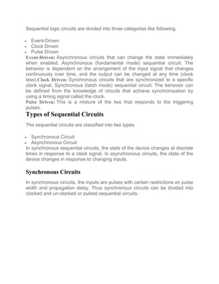 logic Basics of Sequential Circuits.docx