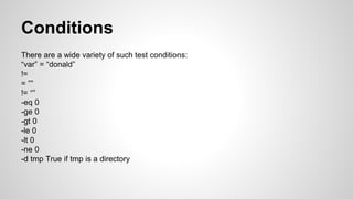 Basics of shell programming | PPTX