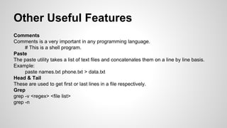 Basics of shell programming | PPTX