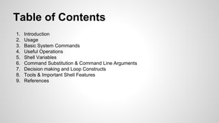 Basics of shell programming | PPTX