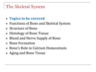 Basics of skeletal system | PPTX