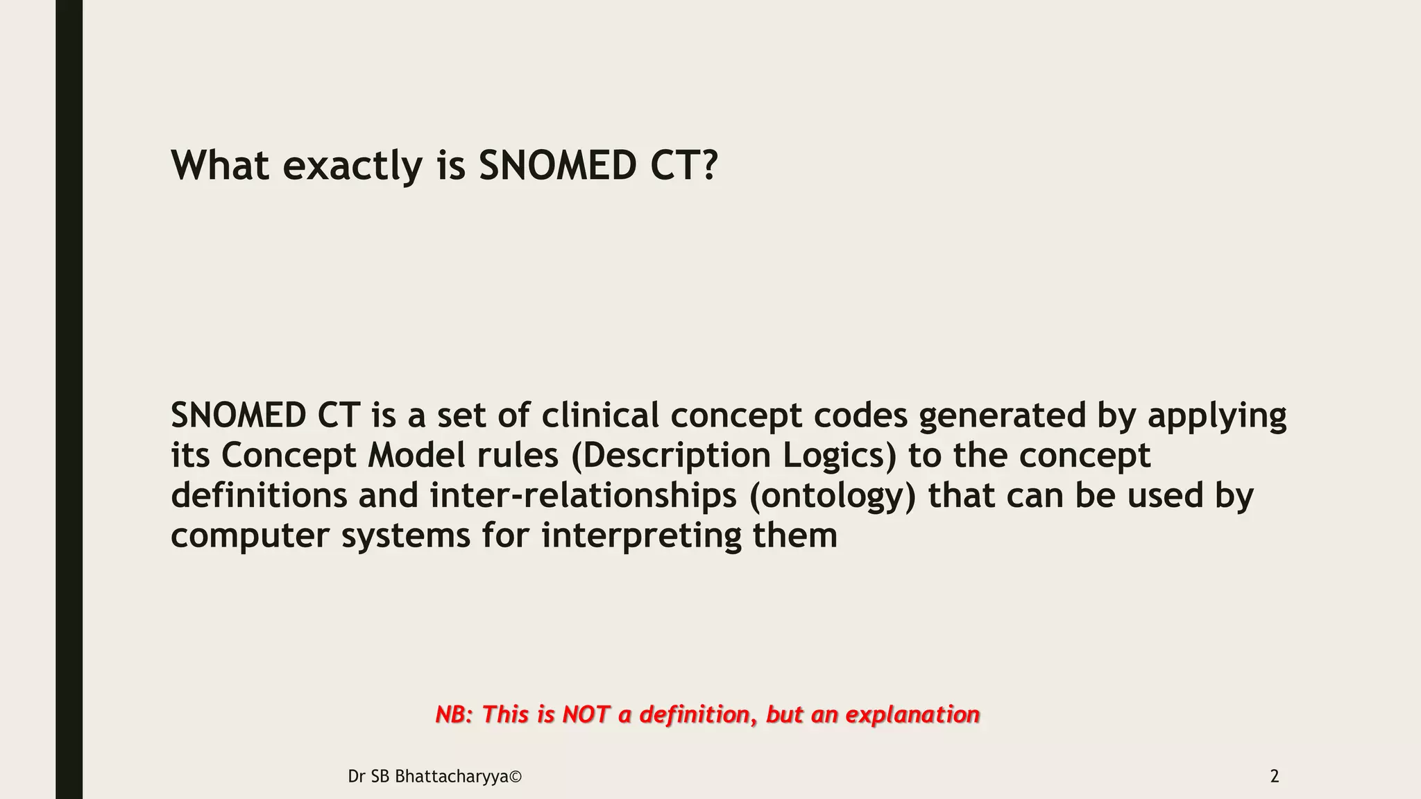 Basics of snomed ct for medical professionals | PDF