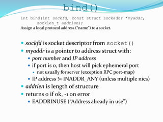 Basics of sockets | PPTX