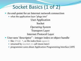 Basics of sockets | PPTX