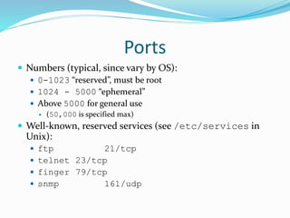 Basics of sockets | PPTX