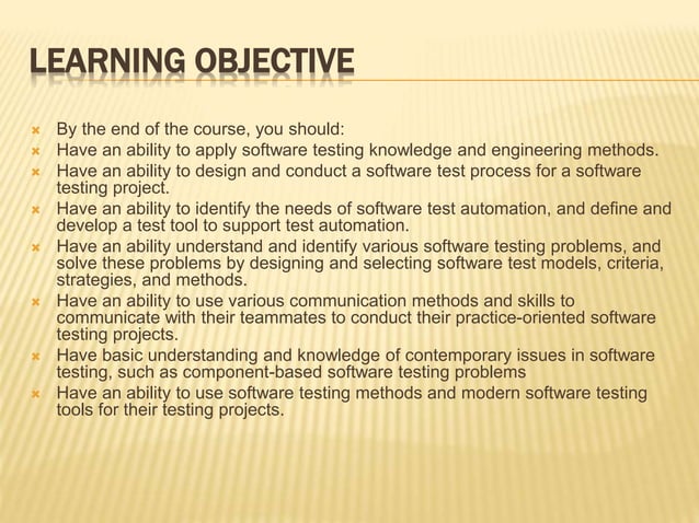 Basics of software testing | PPTX | Standardized Testing | Educational ...