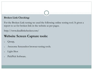 Basics of software testing webwing technologies | PPT