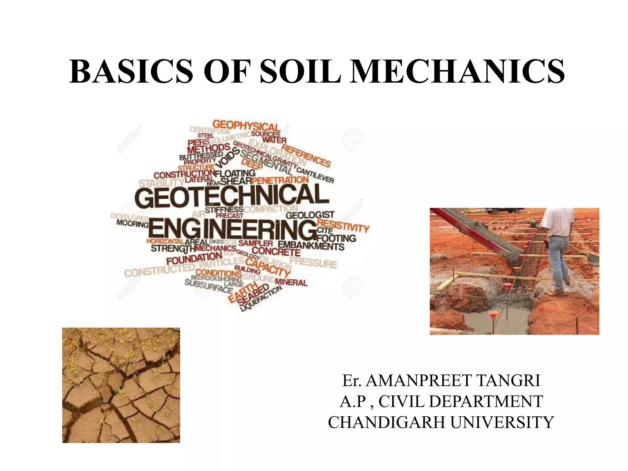 Basics of soil mechanics | PPTX