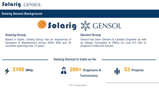 Basics of Solar PV O&M - Solarig Gensol | PDF