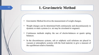 Basics of sorption isotherm & its applications in food processing | PPTX