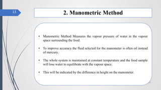 Basics of sorption isotherm & its applications in food processing | PPTX