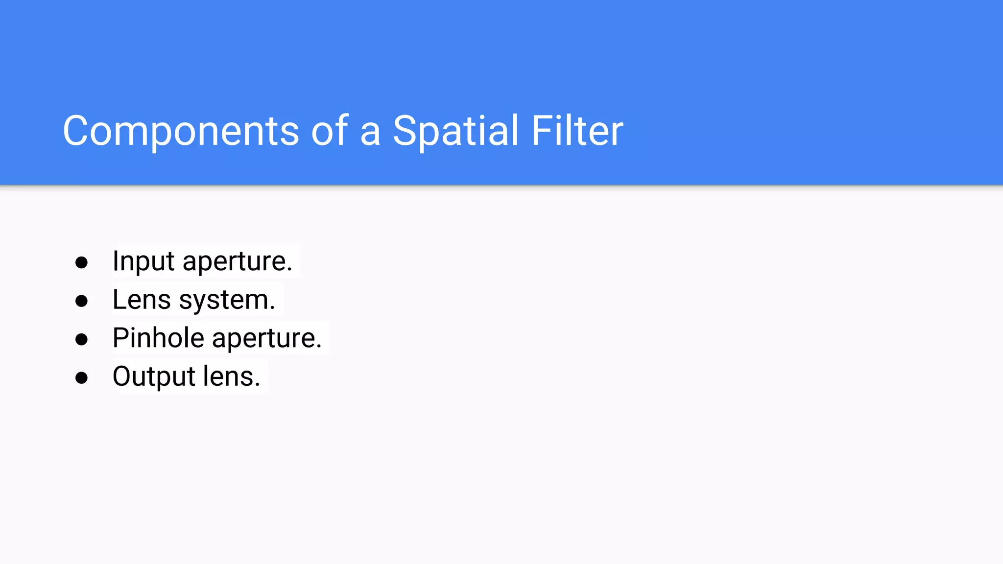 Basics of spatial filtering.pptx | Cameras and Camcorders | Consumer ...