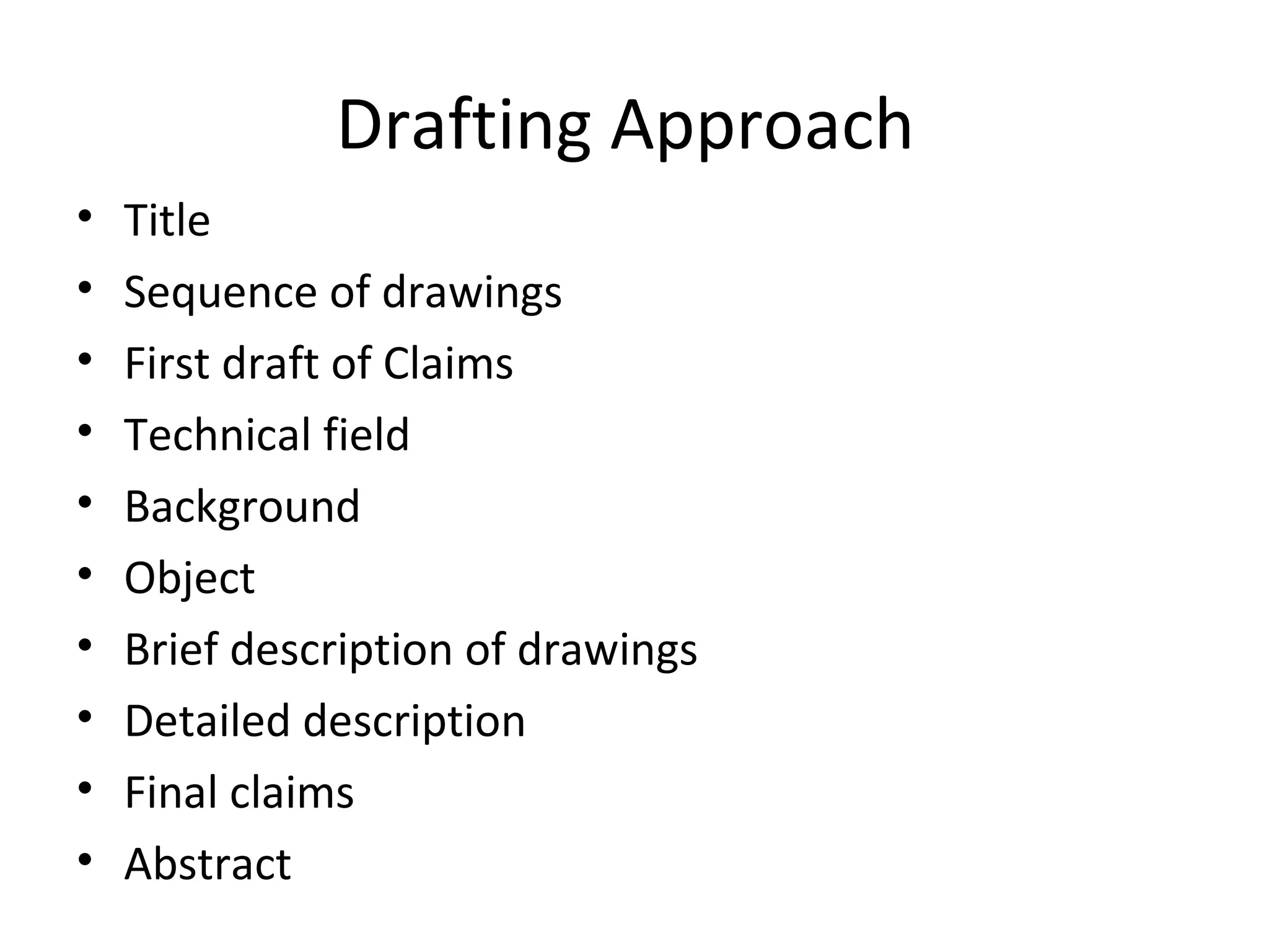 Basics of specification drafting | PPT