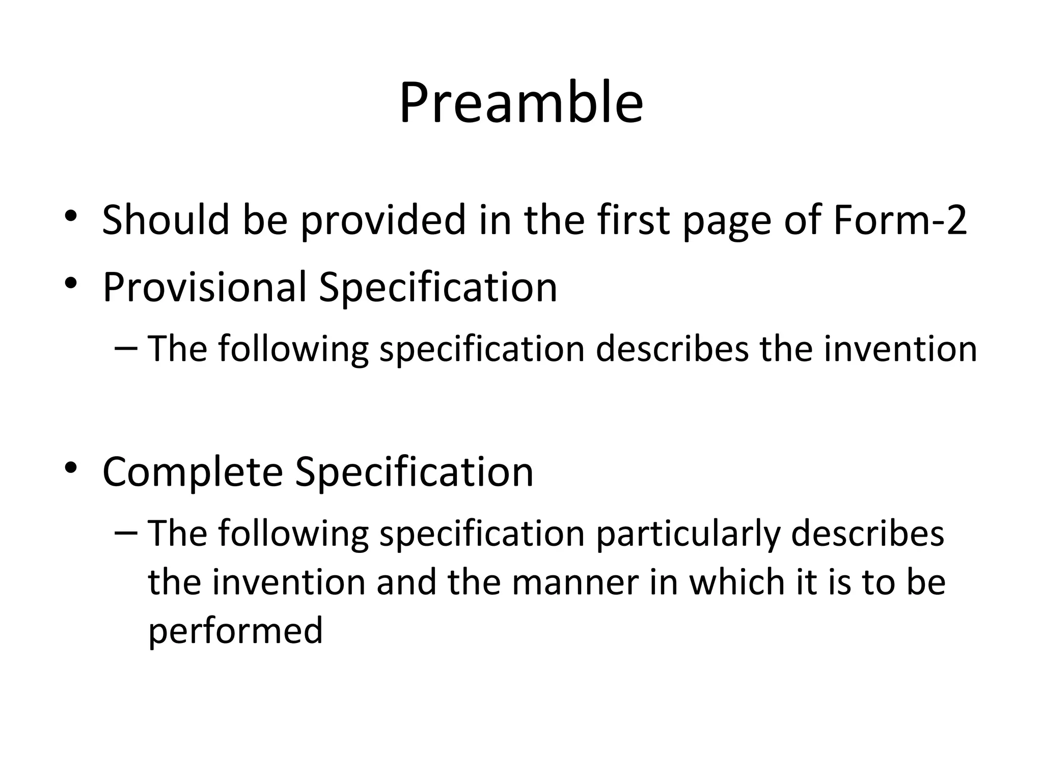 Basics of specification drafting | PPT