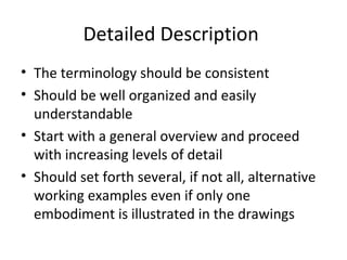Basics of specification drafting | PPT