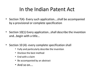 Basics of specification drafting | PPT
