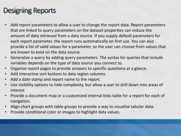 Agile Methodology Approach to SSRS Reporting | PPT