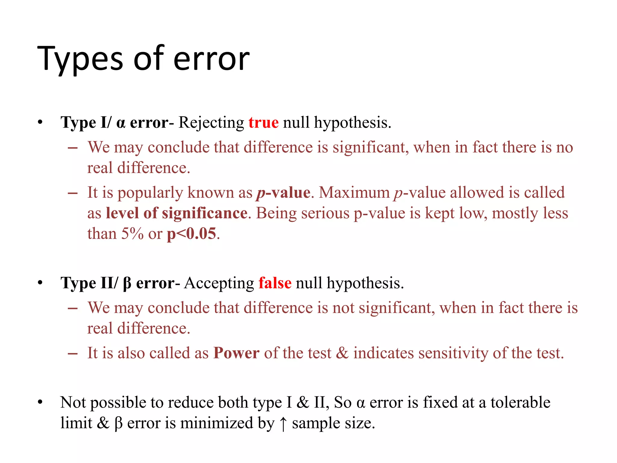 Basics of statistics