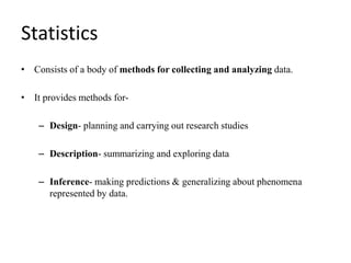 Basics of statistics | PPTX