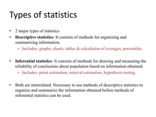 Basics of statistics | PPTX