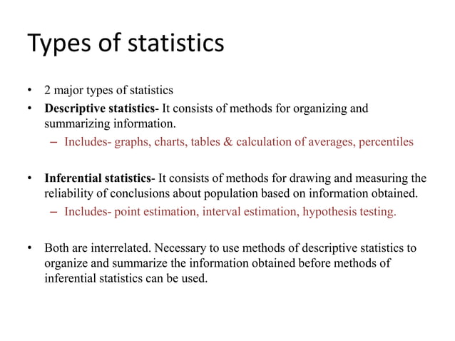 Basics of statistics | PPTX