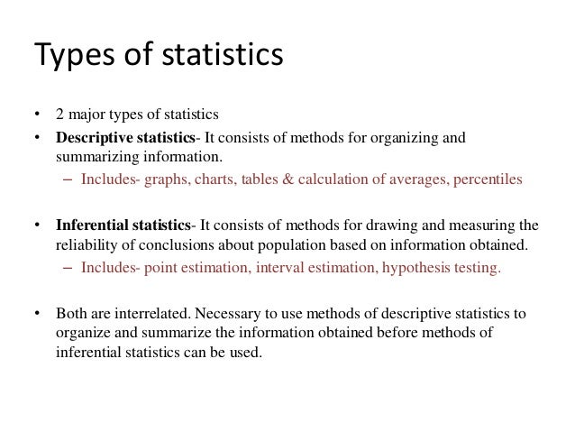 Basics of statistics