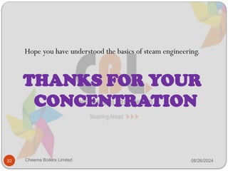 Basics of Steam Engineering which is used in a fabricated line in a ...