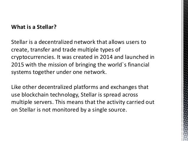 Basics of stellar. how to buy stellar in Canada ? | PPT