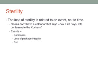 Basics of Sterilization | PPTX