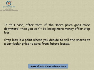 Basics Of Stock Market Trading | Stock Market Trading Principals | PPT