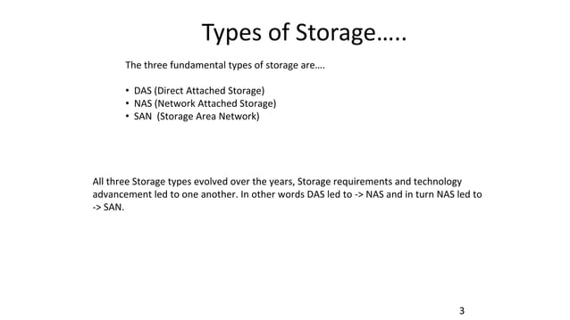 Basics of storage Technology | PPTX | Computer Networking | Computing
