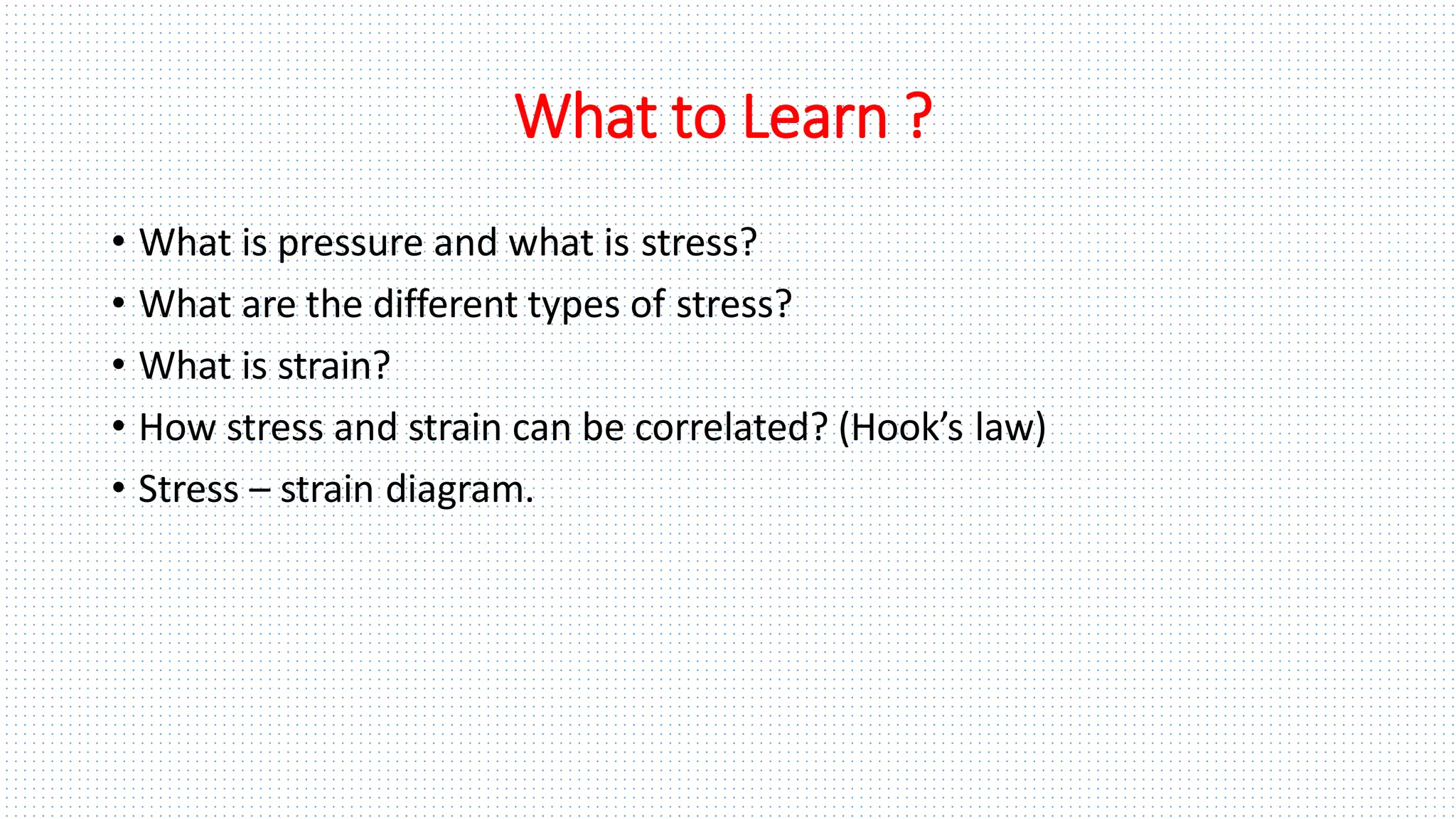 Basics of strength of materials | PPTX