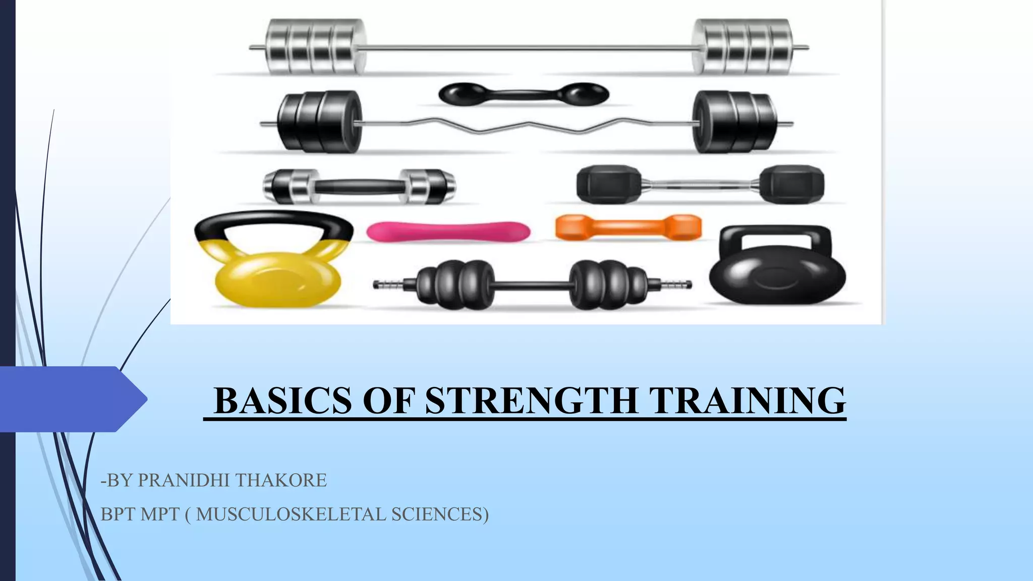 Basics of strength training | PPTX