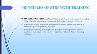 Basics of strength training | PPTX