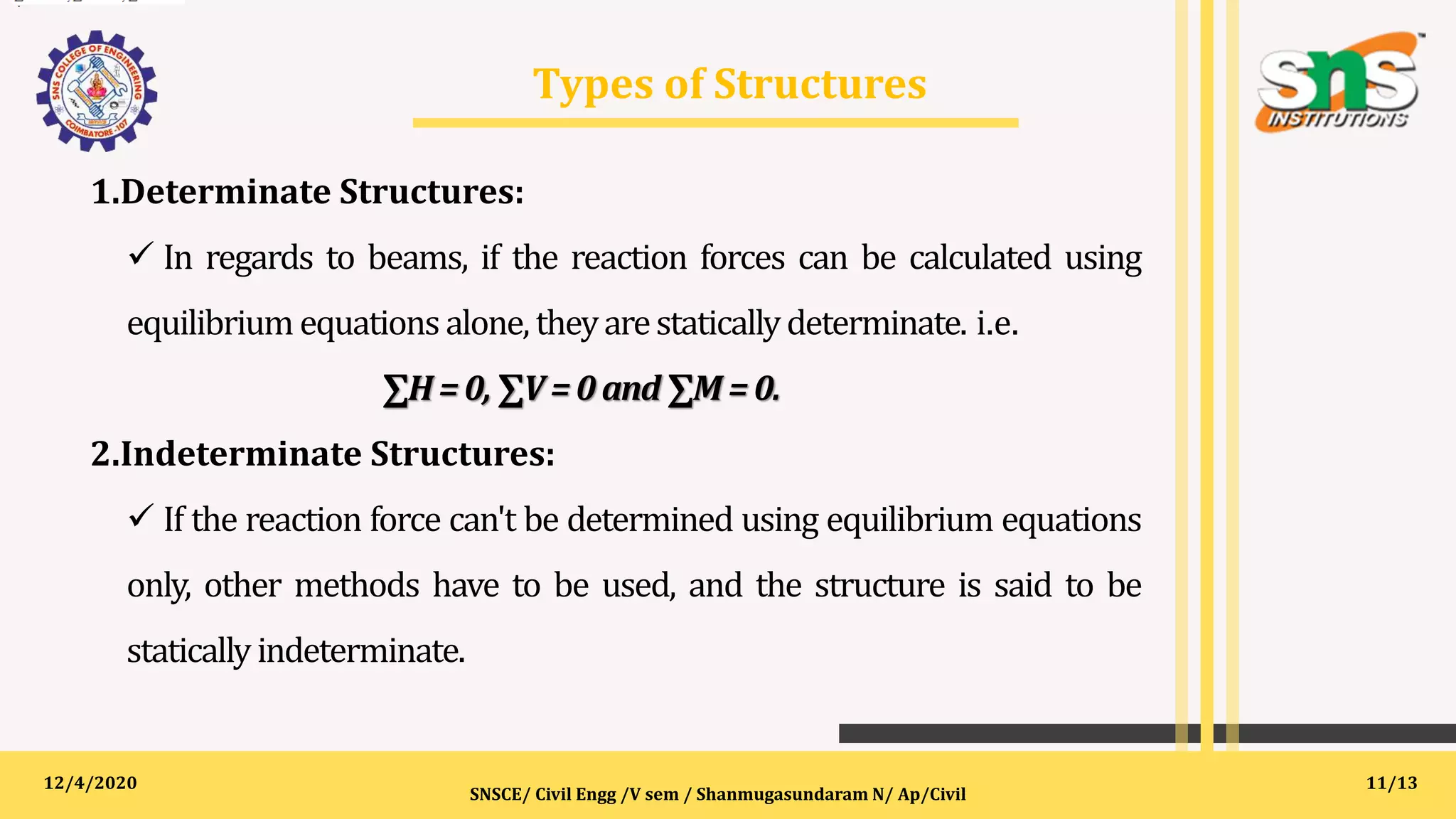 Basics of structural analysis | PPT