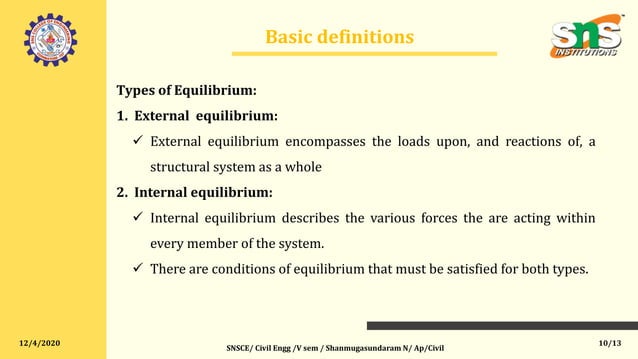 Basics of structural analysis | PPT