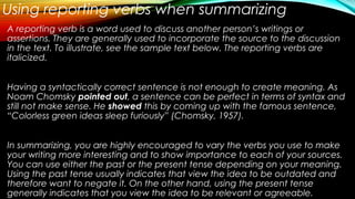Basics of Summarizing | ODP