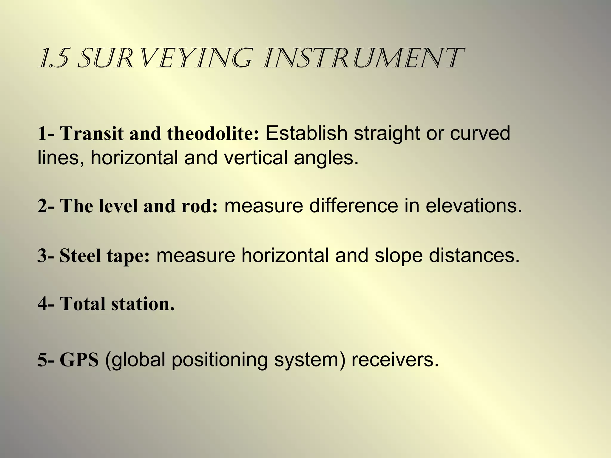 Basics of surveying | PPT