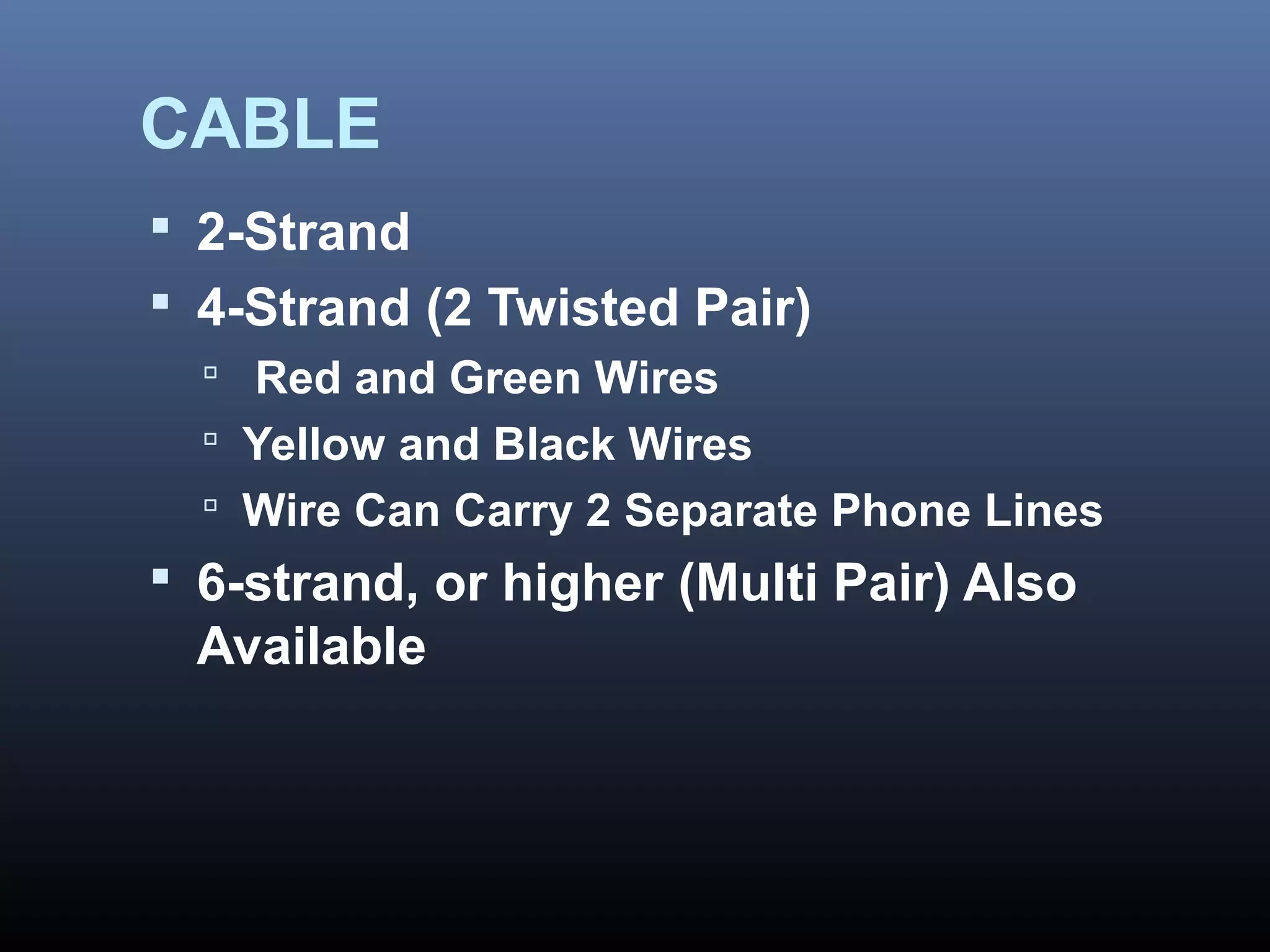 Basics of telephone wiring | PPT