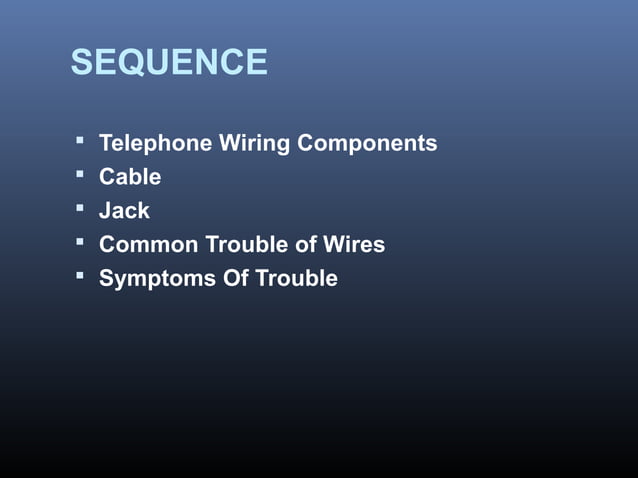 Basics of telephone wiring | PPT