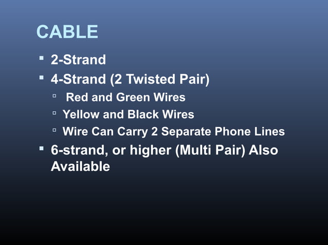 Basics of telephone wiring | PPT