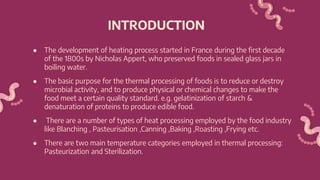 Basics Of Thermal Processing | PPTX